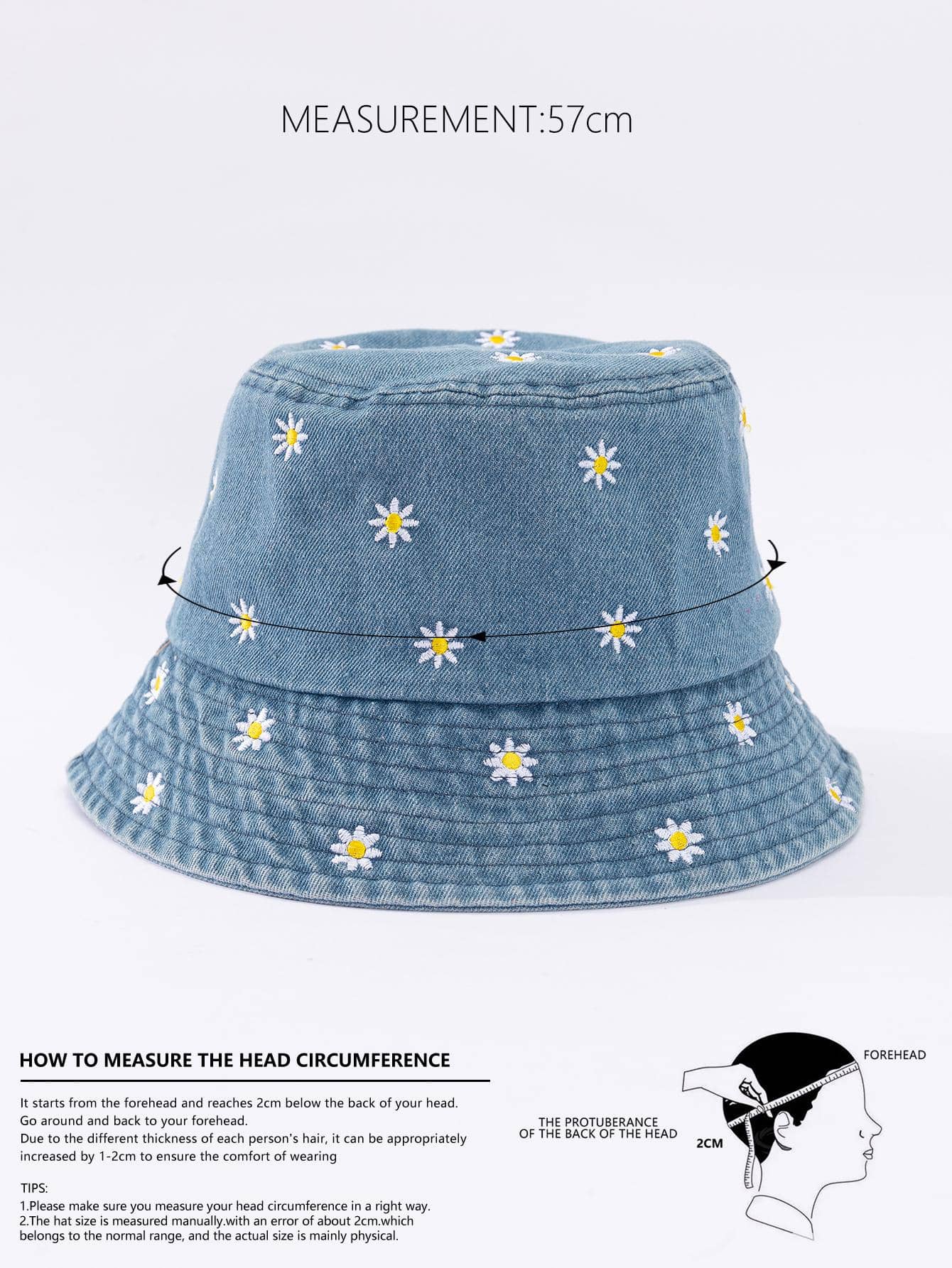 Floral Embroidered Bucket Hat Boho | SHEIN USA