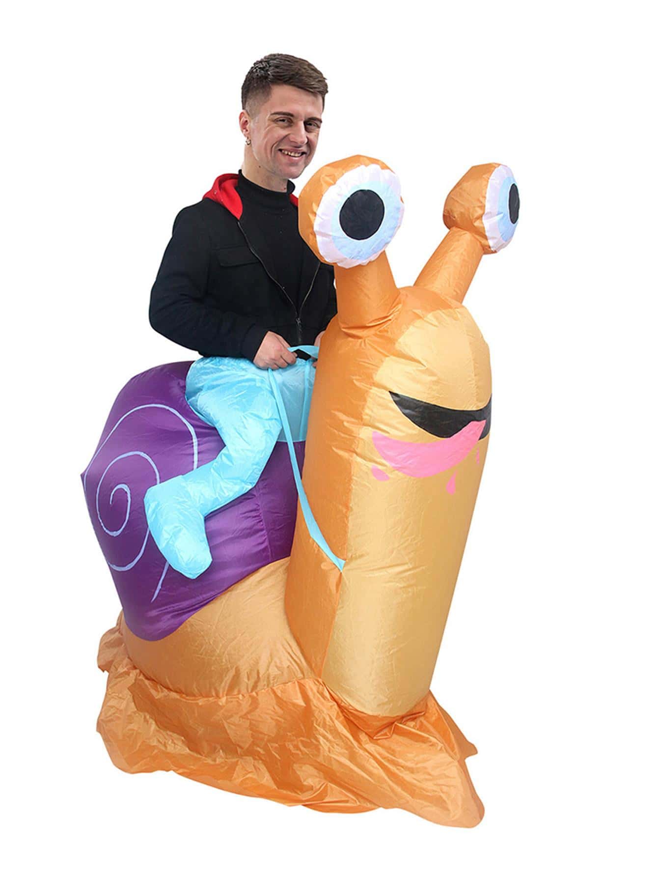 1 Set Inflatable Cycling Snail Costume (With Blower And Inflatable ...