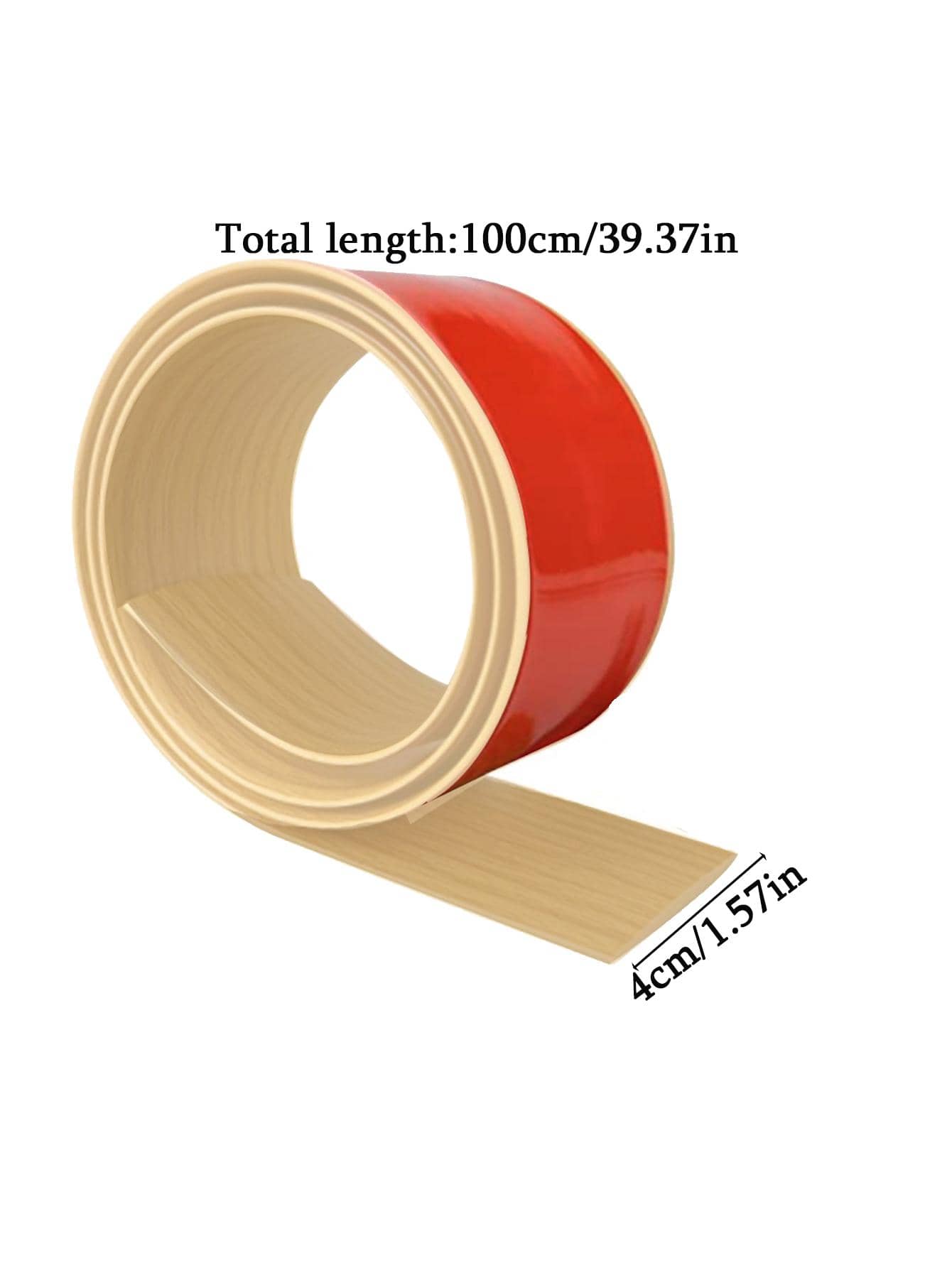 1pc Self Adhesive Vinyl Floor Transition Strip, 3.3ft Laminate Floor ...