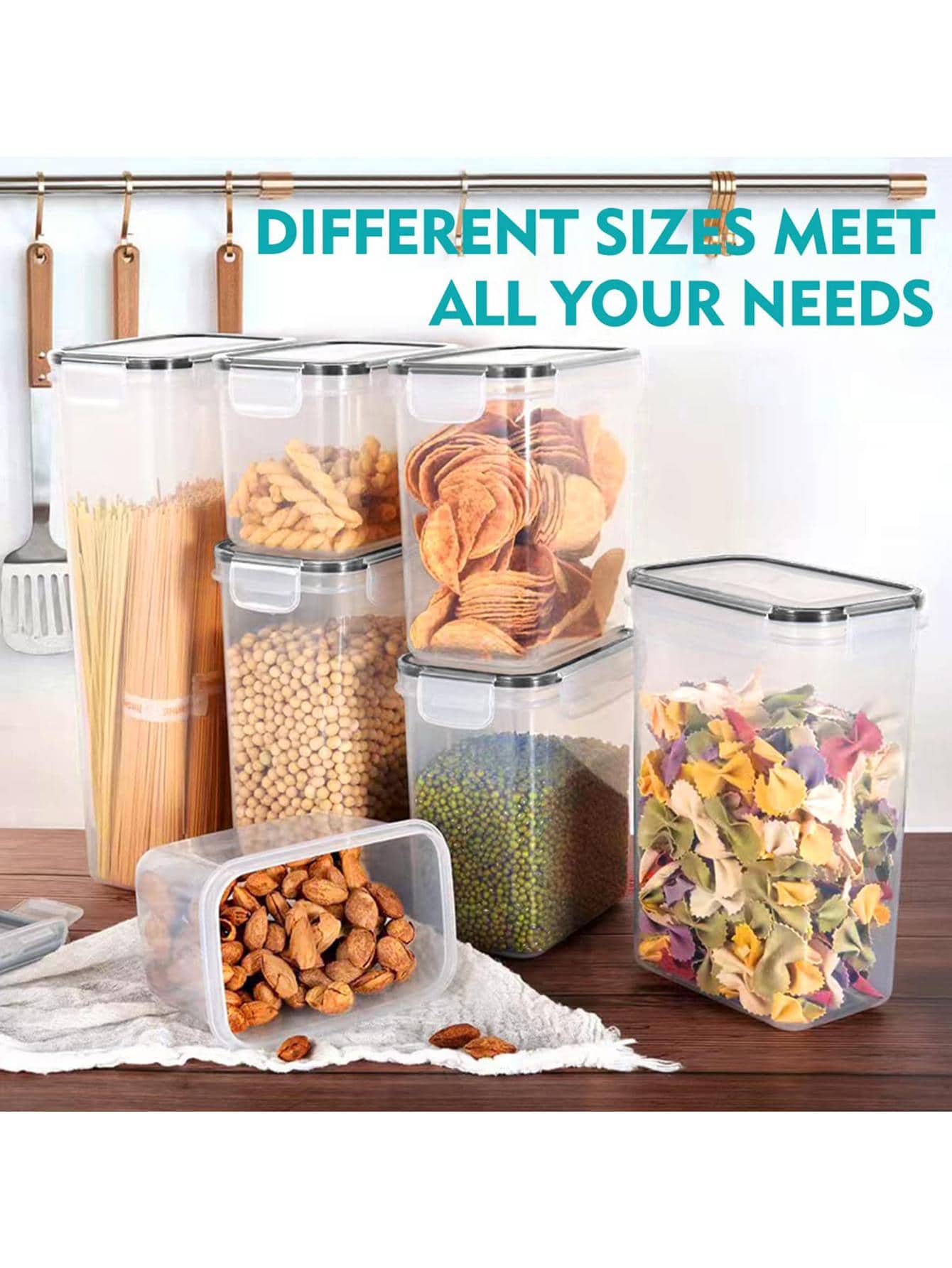 21 Pack Airtight Food Storage Containers Set, Kitchen & Pantry ...