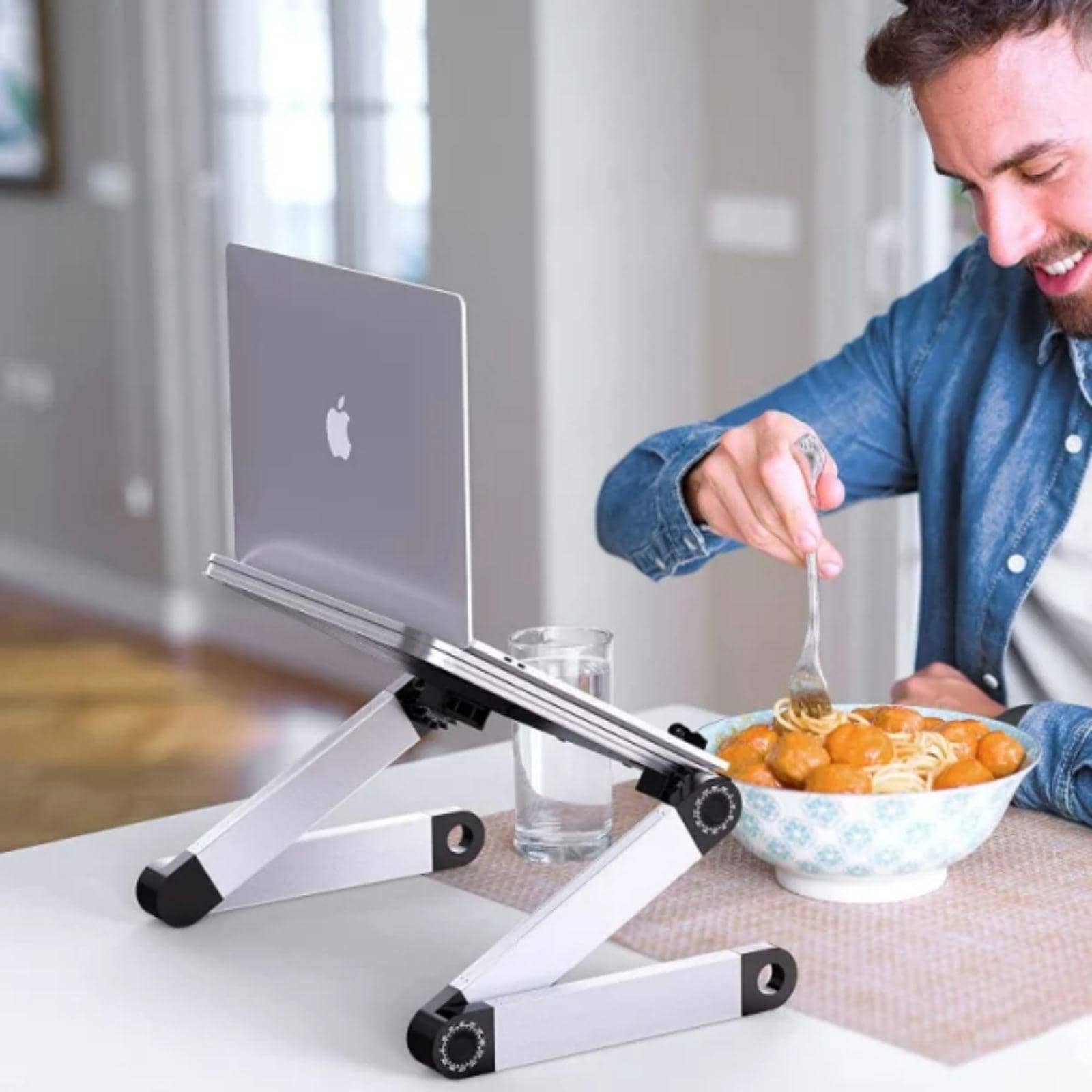 Height Adjustable Laptop Table Laptop Stand Bed Portable Laptop Desk ...