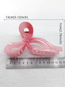 1pc 13cm Ribbon Bow Plastic Hair Claw For Women, Suitable For Daily Use ...