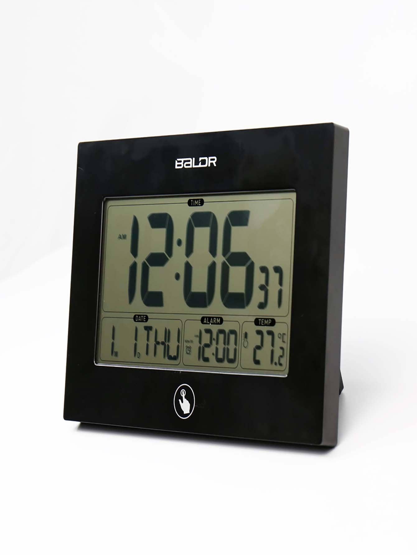 Atomic Clock with Indoor Temperature and Humidity,Self-Setting Digital ...