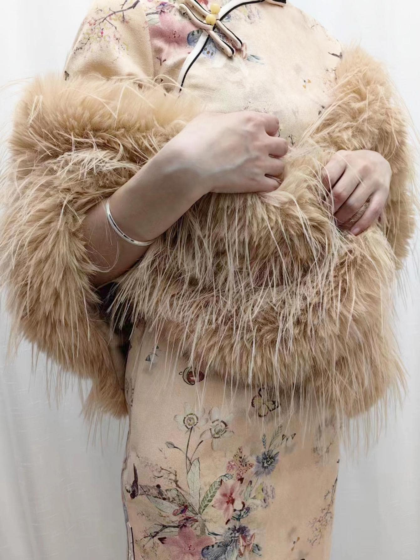 Solid Fuzzy Wedding Wrap | SHEIN USA