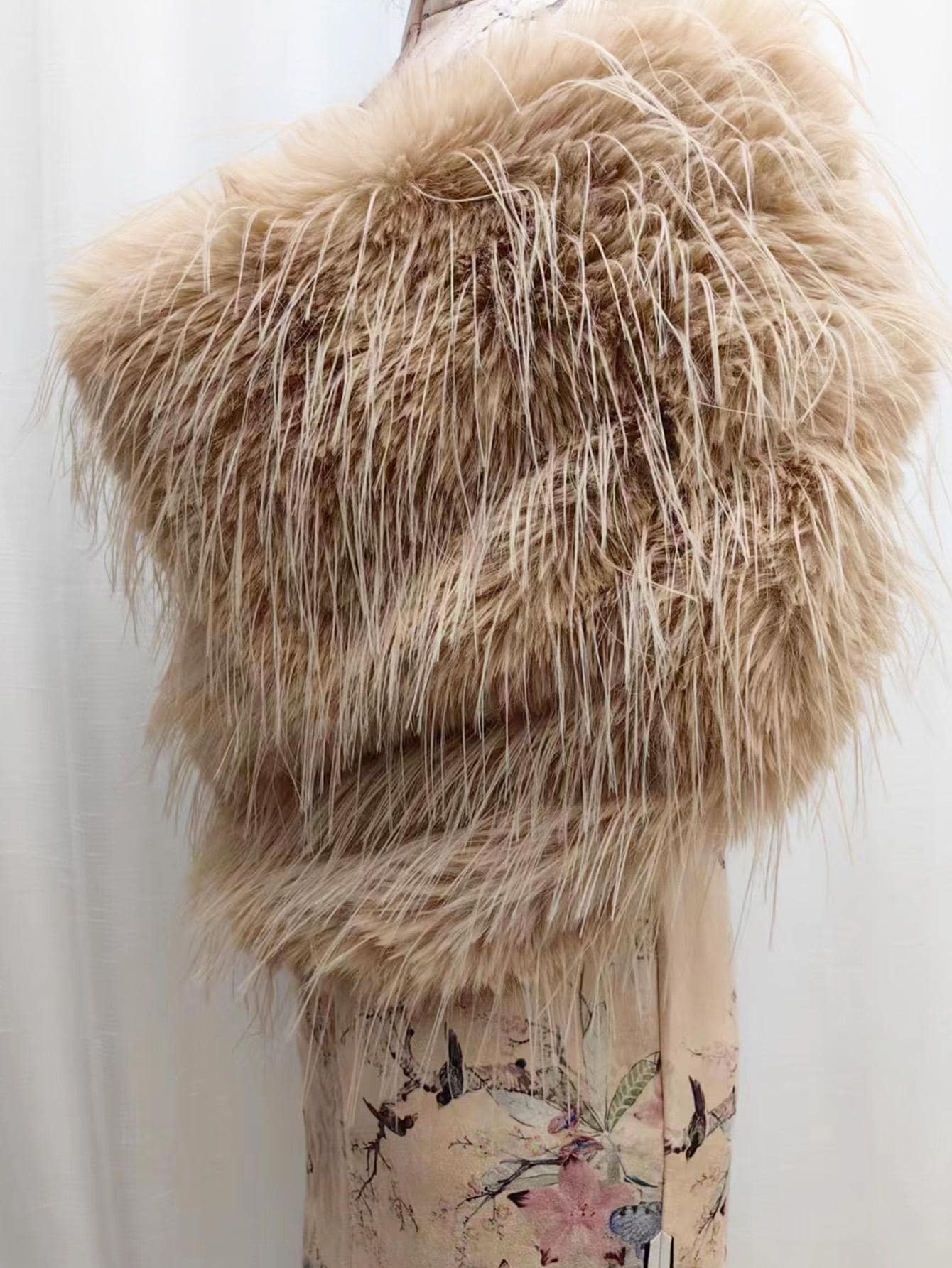 Solid Fuzzy Wedding Wrap | SHEIN USA