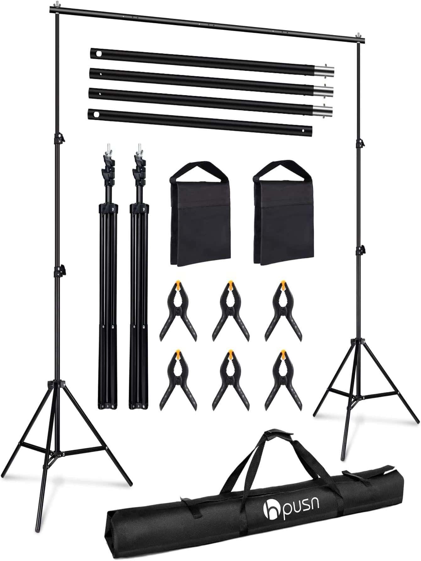 Backdrop Stand - 10ft x 7ft Adjustable Photoshoot Backdrop - Photo ...