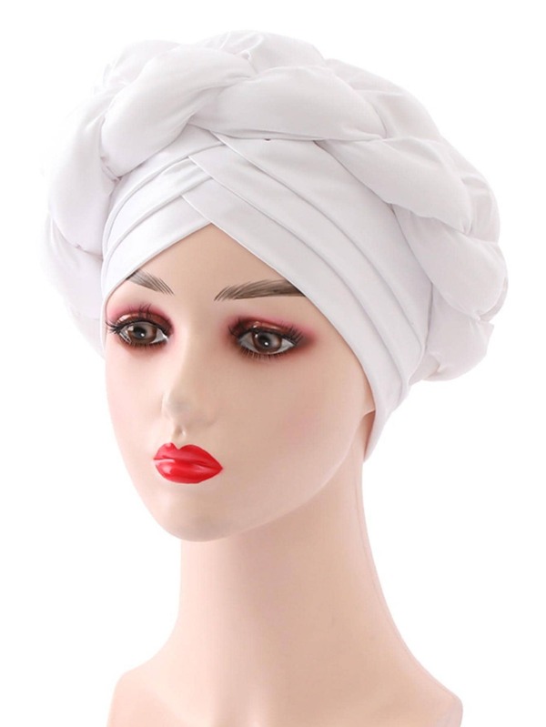1pc Women Solid Braided Detail Casual Head Wrap For Daily Life | SHEIN USA