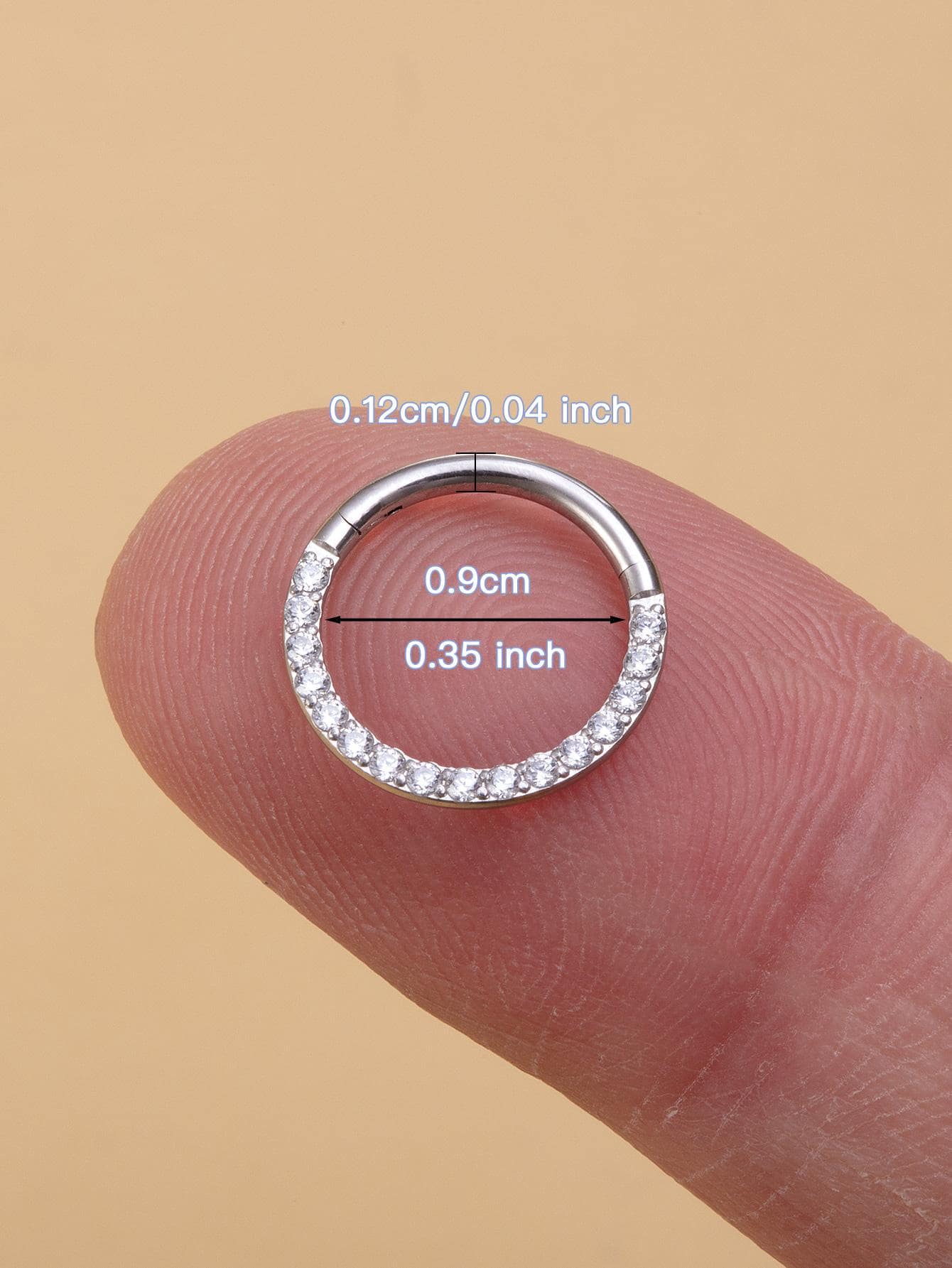 Cubic Zirconia Decor Nose Ring | SHEIN USA