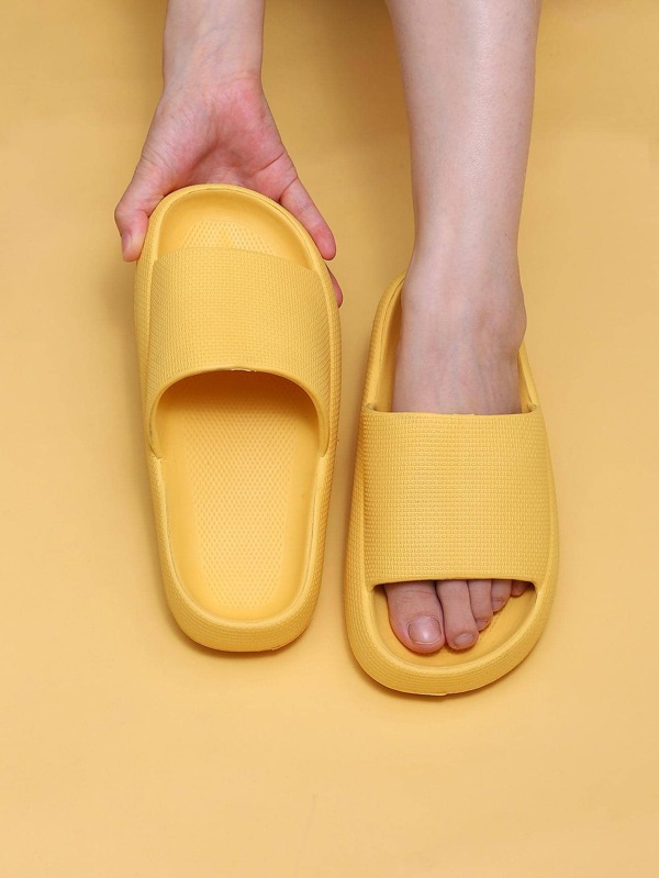 Fashion Slippers For Women Minimalist Single Band Eva Slides Shein Usa 