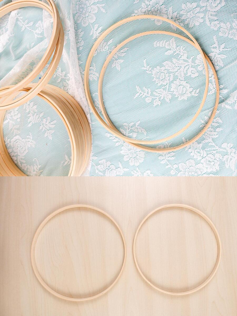 20cm Iron-Free Bamboo Embroidery Hoops, 10pcs/Set (Cross-Stitch DIY Bamboo Hoops / Dream Catcher ...