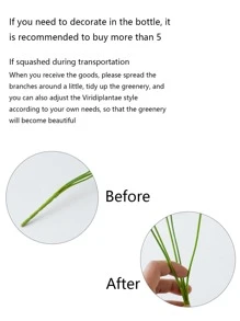 4pcs Artificial Iron Tree Leaves Plants Wall Decor, Plastic Fern ...