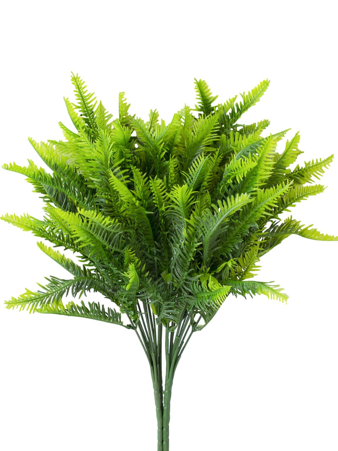 4pcs Artificial Iron Tree Leaves Plants Wall Decor, Plastic Fern ...