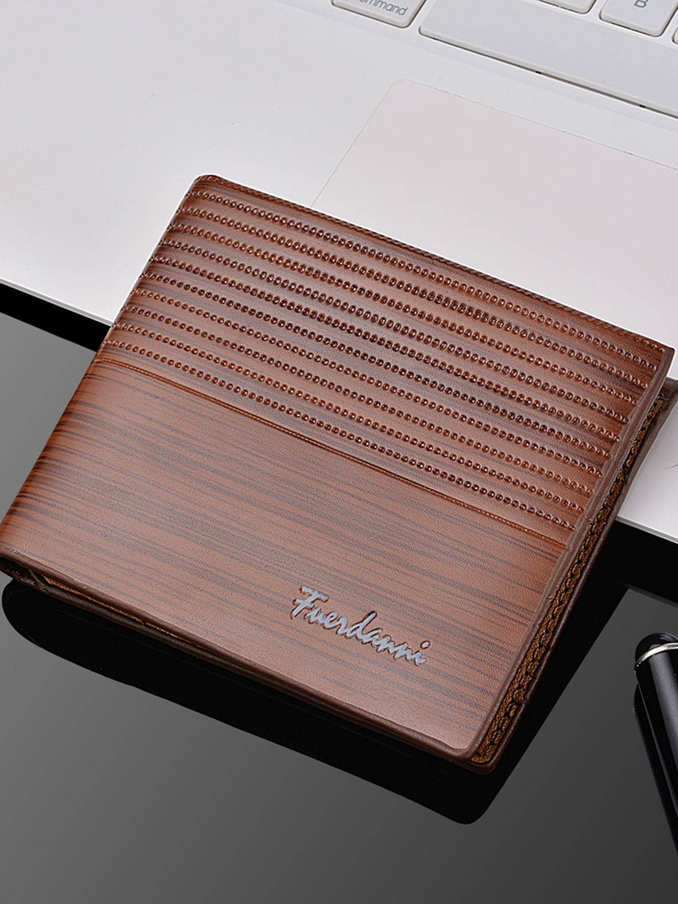 Short Horizontal Men's Wallet In Deep Coffee Color | SHEIN USA