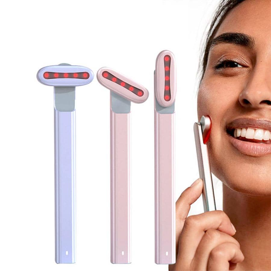 4-in-1 Facial Wand Red Light Therapy Electronic Beauty Instrument For ...