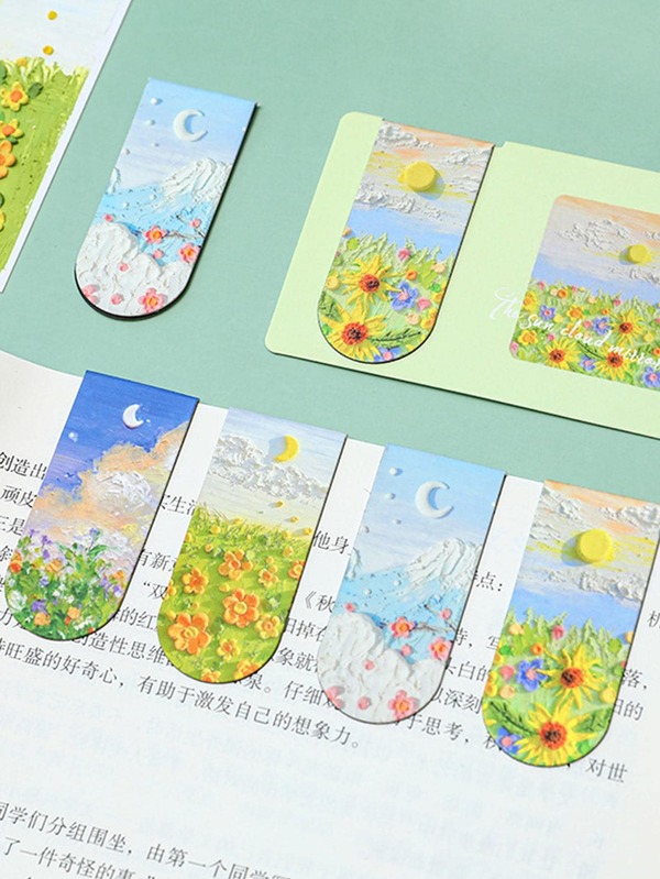 1pc Flower Pattern Bookmark | SHEIN USA
