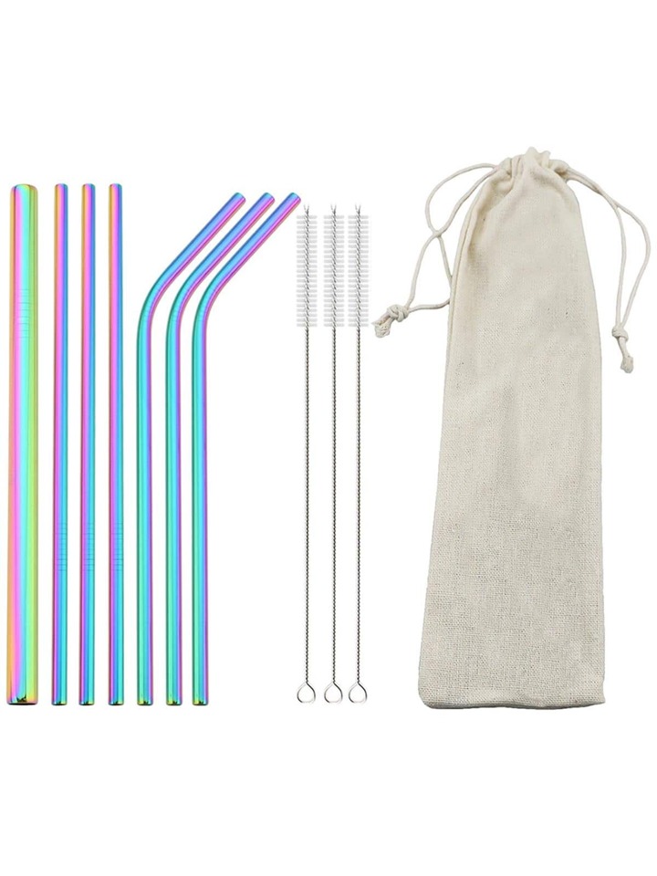 Drink Milk With Straw Bag