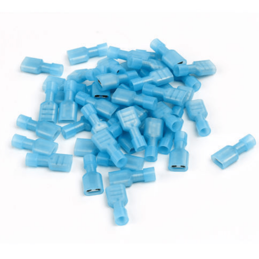 50pcs/set Nylon Female Crimp Spade Crimp Connector Nylon Fully ...