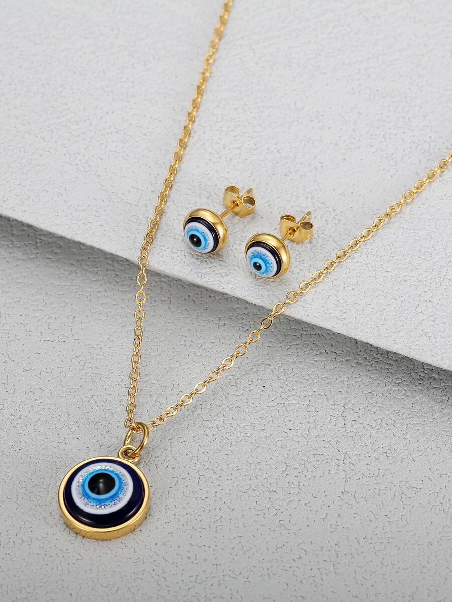 Evil Eye Decor Jewelry Set | SHEIN USA