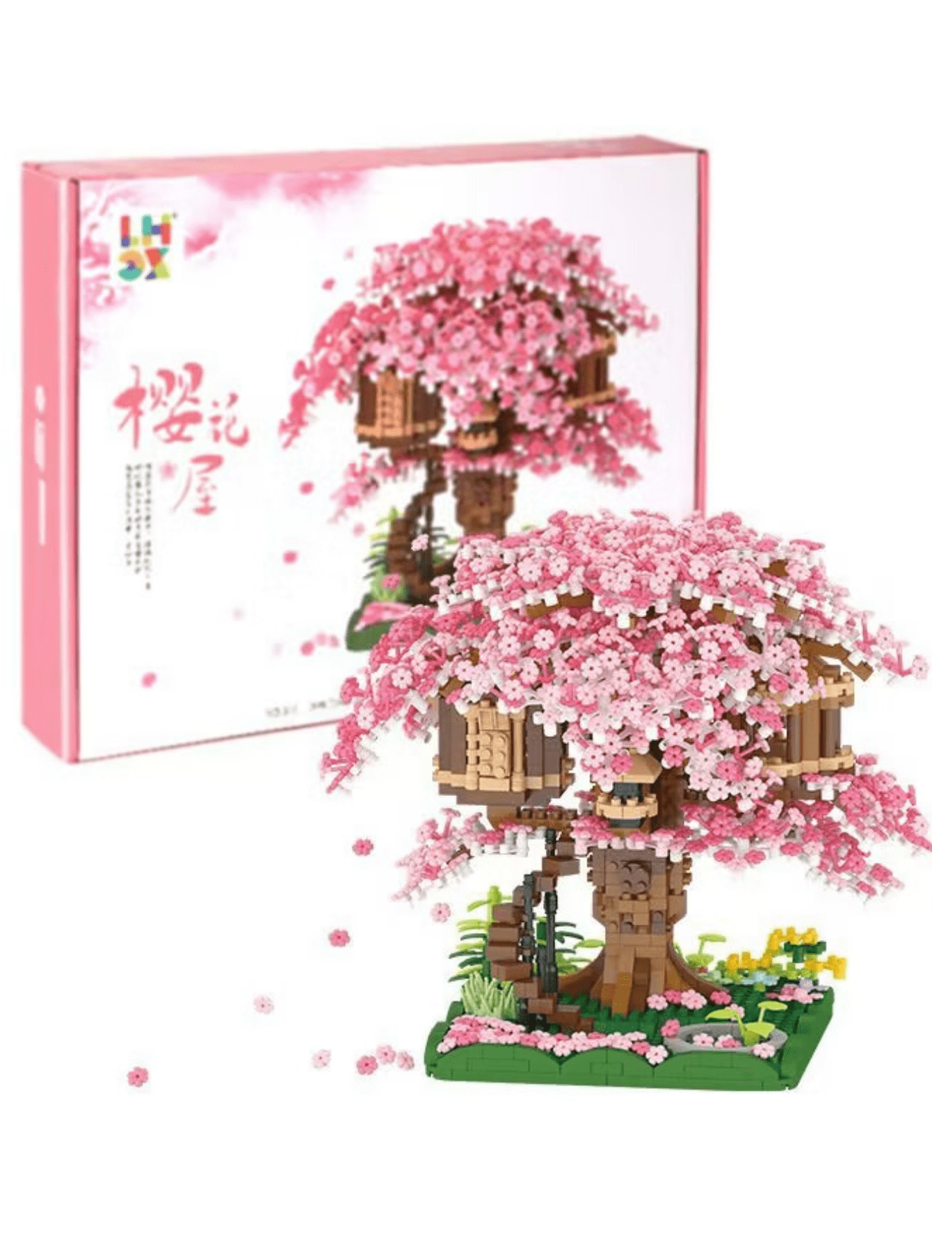 1set ABS Construction Brick, Creative Tree House Design Building Block ...