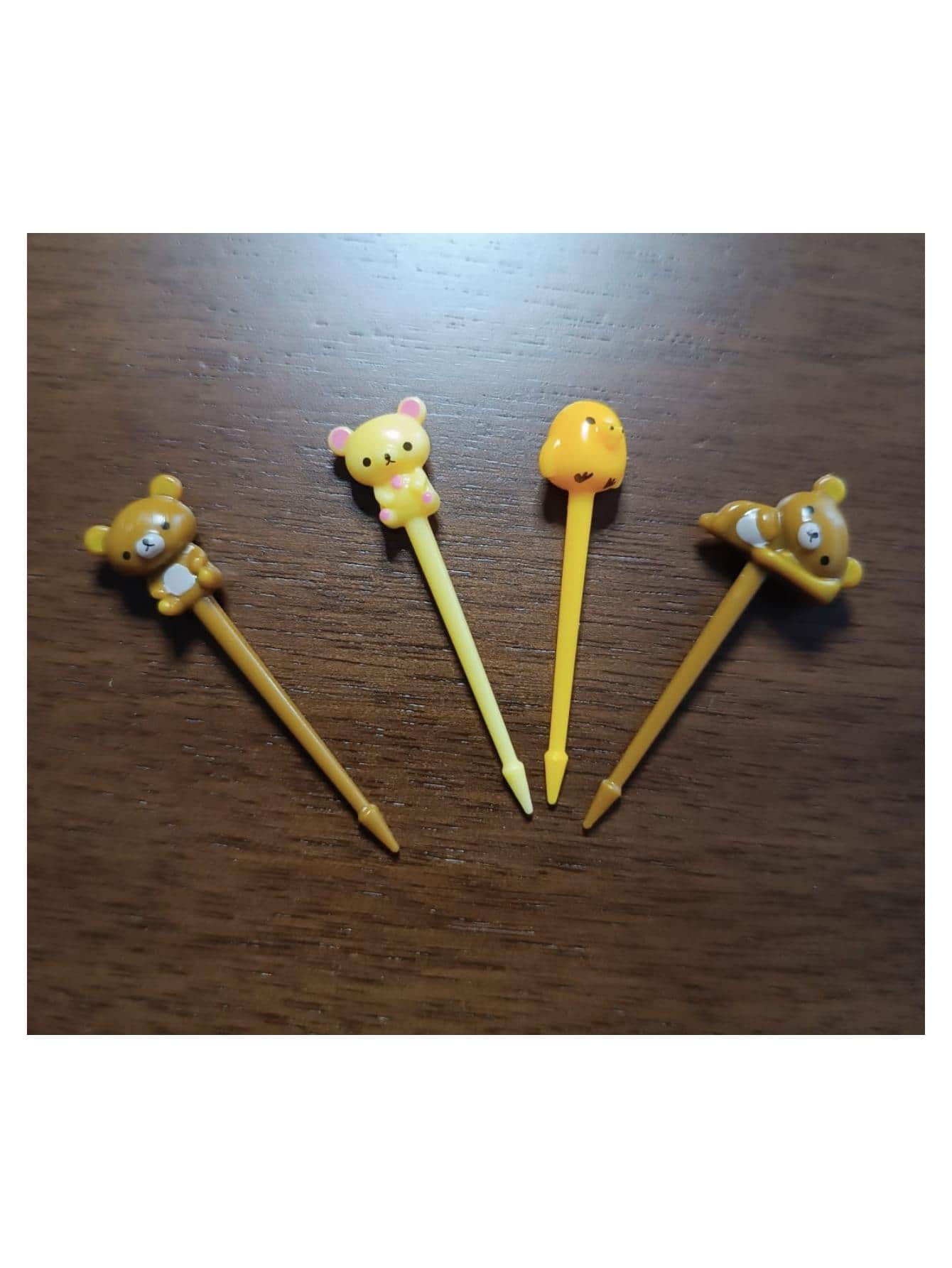 Mini Animal Coffee Bear Toothpicks Cartoon Cake Toothpick Party ...
