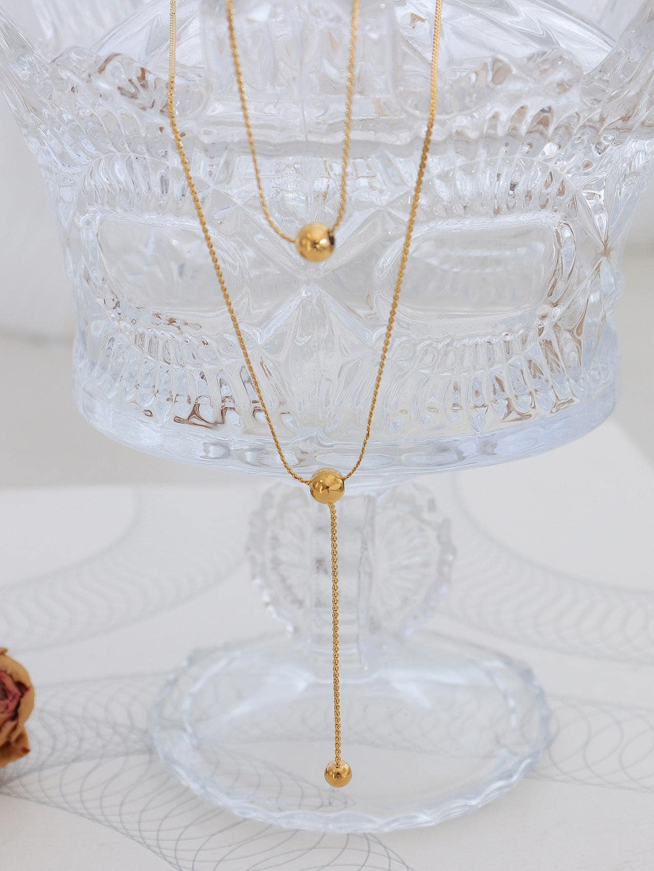 Bead Decor Layered Y Lariat Necklace | SHEIN USA