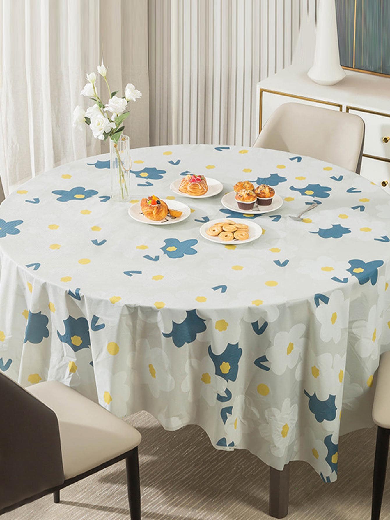 5pcs Floral Pattern Disposable Table Cover | SHEIN USA