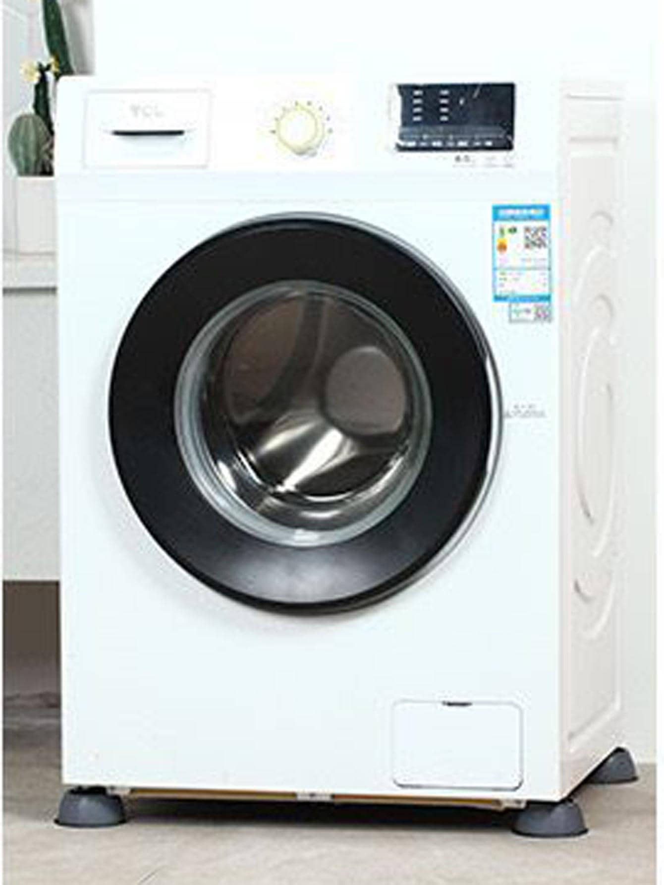 4 Pcs Washing Machine Feet Pads, Universal Non-Slip Anti-Vibration Mats ...