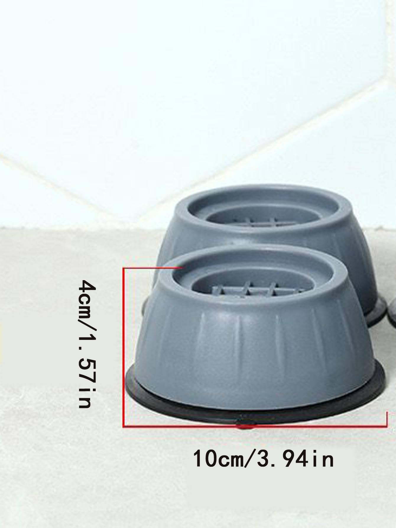 4 Pcs Washing Machine Feet Pads, Universal Non-Slip Anti-Vibration Mats ...