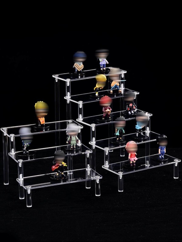 1pc Acrylic Ladder Display Stand Hand-Held Blind Box Display Stand Doll ...