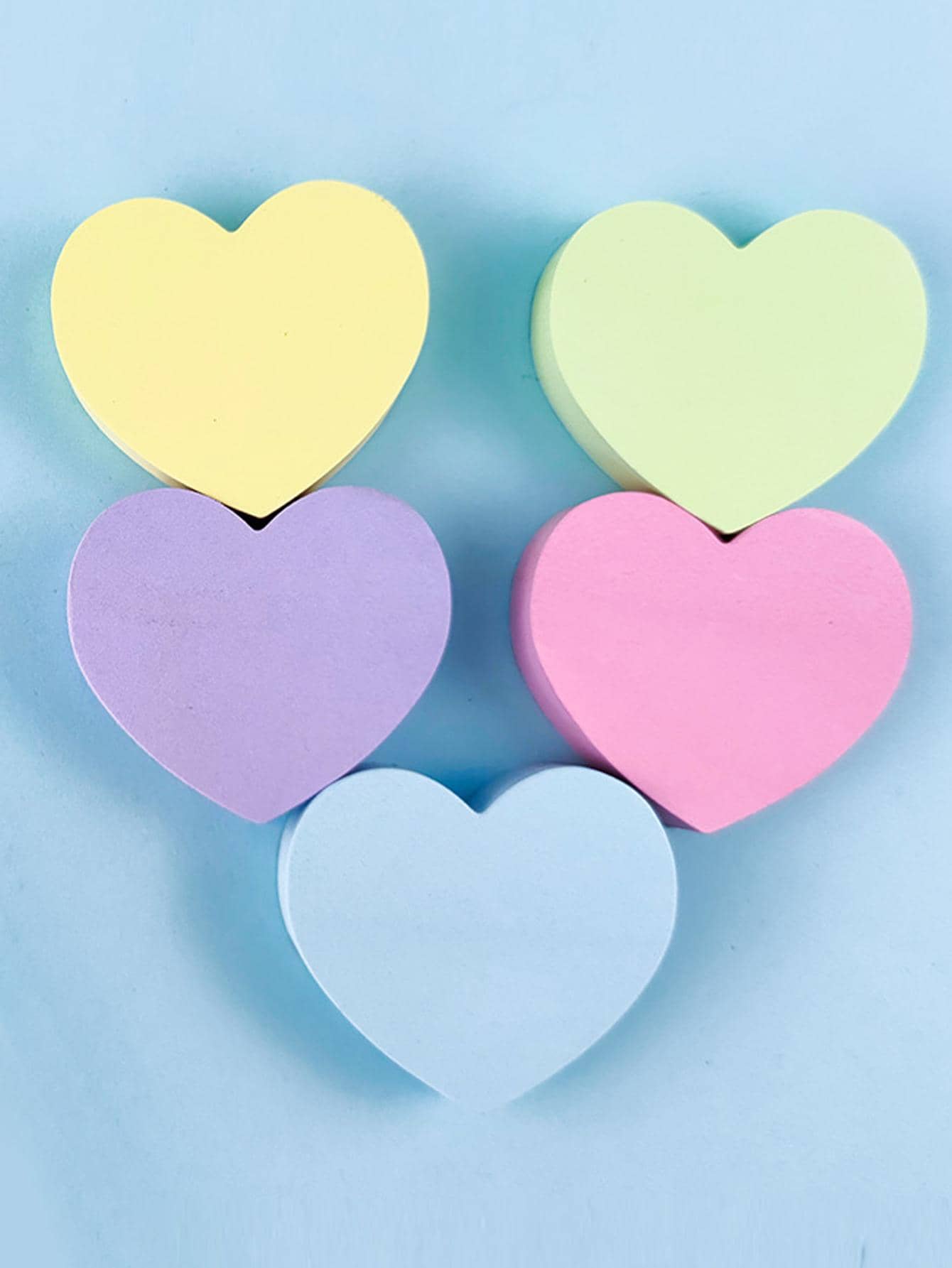 120pcs Mixed Color Heart Shaped Sticky Note, Creative Easy To Post ...