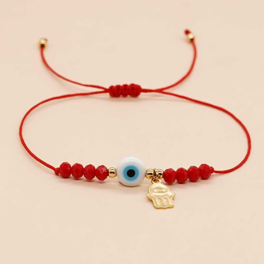 Hamsa Hand & Eye Decor Bracelet | SHEIN USA