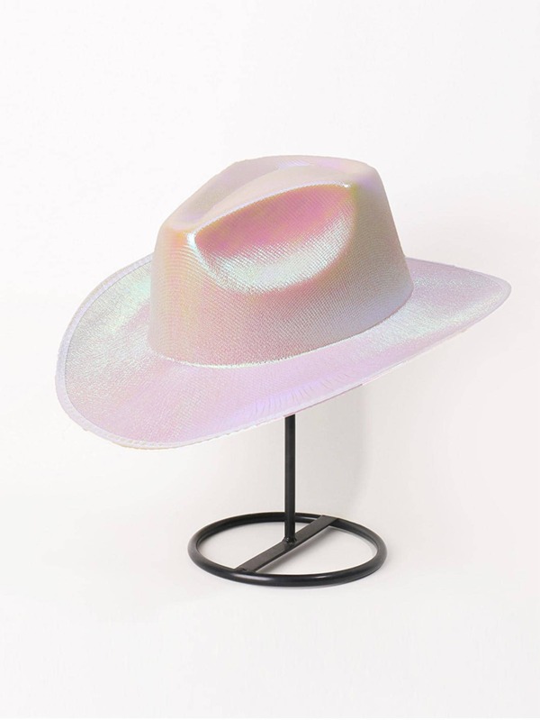 Holographic Wide Brim Cowboy Hat | SHEIN USA