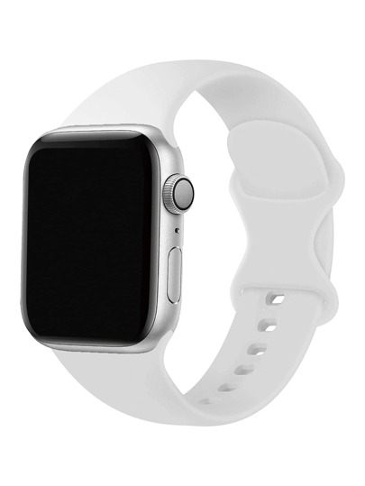Solid Silicone Watchband Compatible With Apple Watch | SHEIN UK