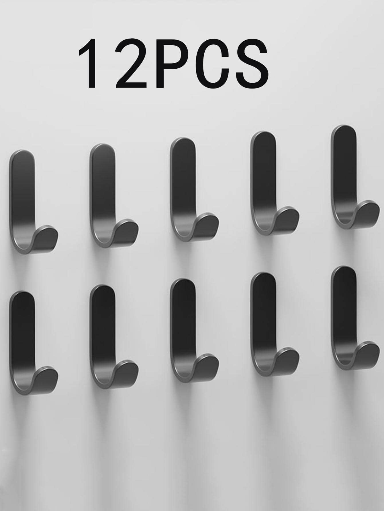 12pcs Solid Color Wall Hook