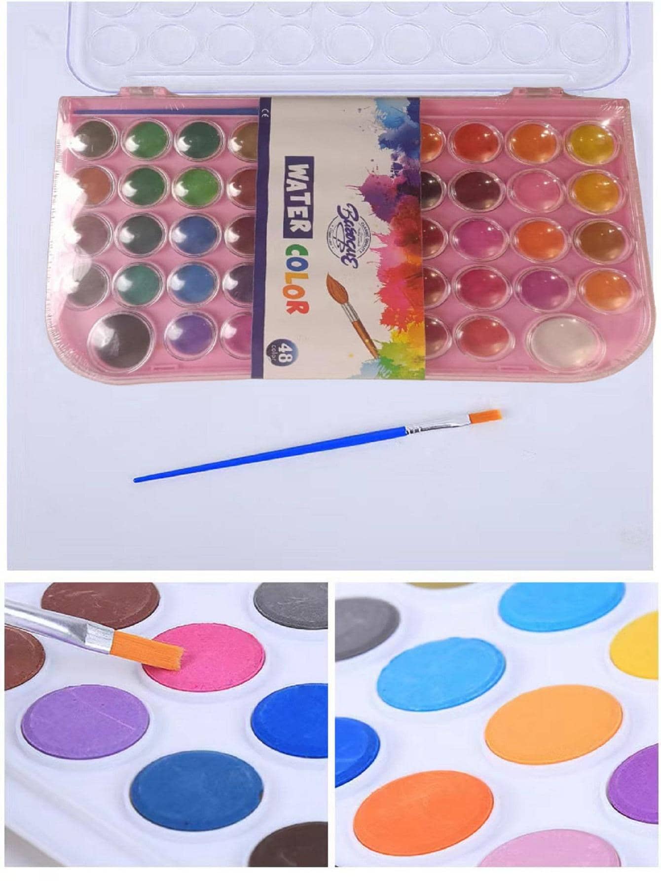 1box Mixed Color Solid Pigment, Simple Multi-purpose Solid Pigment For ...