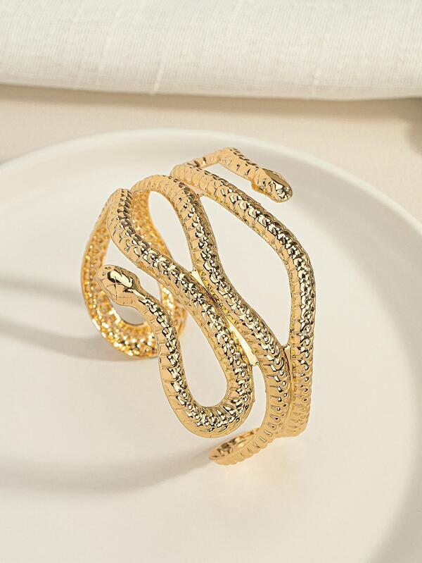 Snake Design Cuff Bangle | SHEIN USA