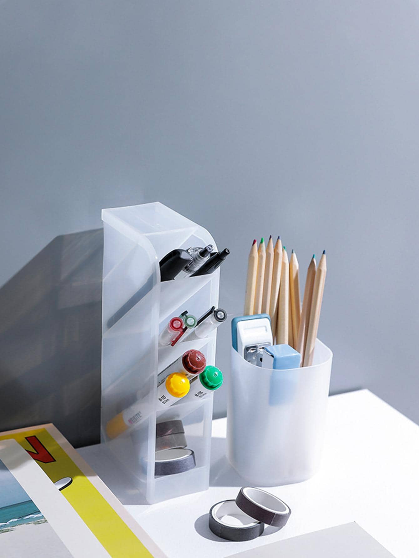 1pc Clear Pen Holder | SHEIN USA