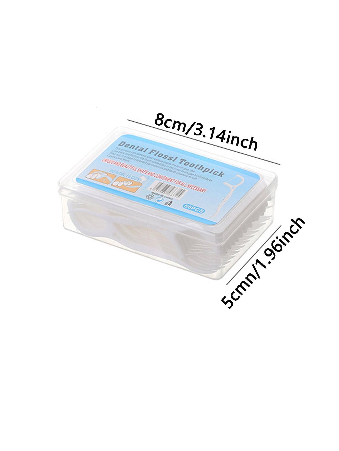 50Pcs Portable Bow-Shaped Ultra-Fine Dental Floss Between Teeth ...