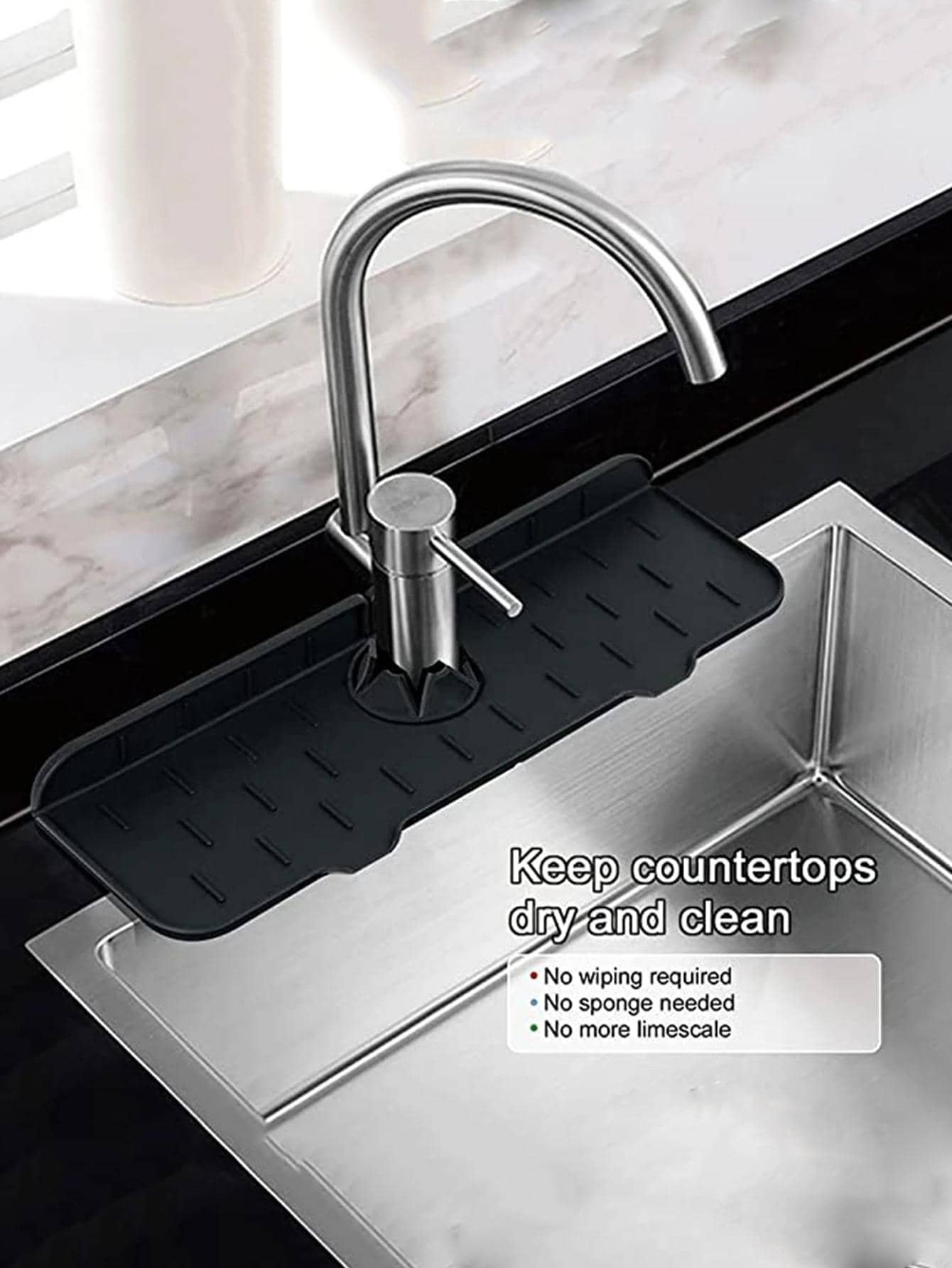 Kitchen Faucet Splash-Proof Device, Water Absorption Pad, Splash-Proof ...