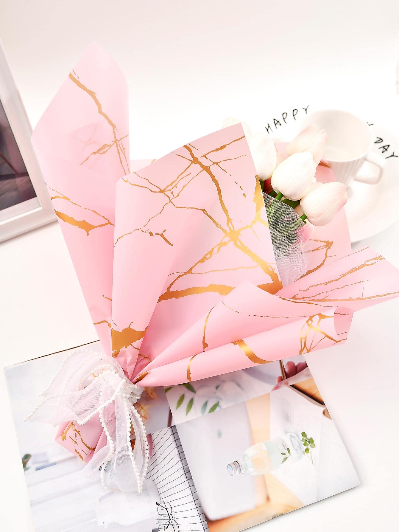 1set-20pcs Flower Gift Wrapping Paper, Bouquet Paper, Packaging Paper ...