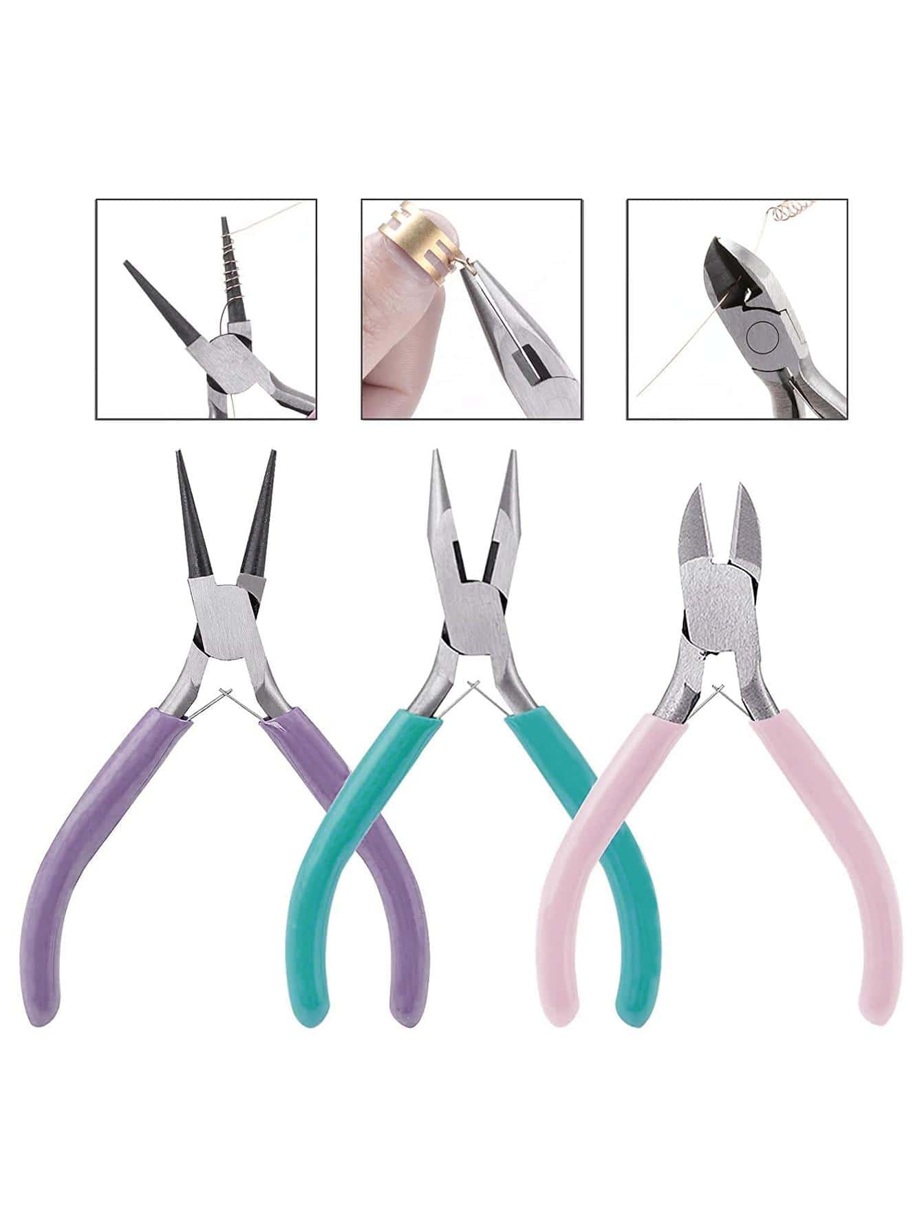 3pcs Pliers For Jewelry Making, Jewelry Pliers Set Including Needle ...