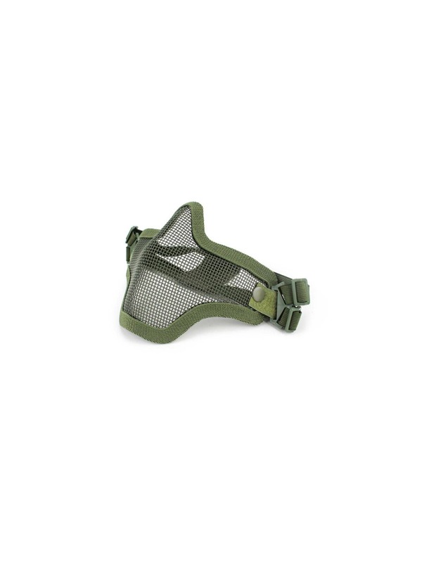 1pc Carbon Steel Paintball Face Shield, Simple Army Green Stalker Face ...
