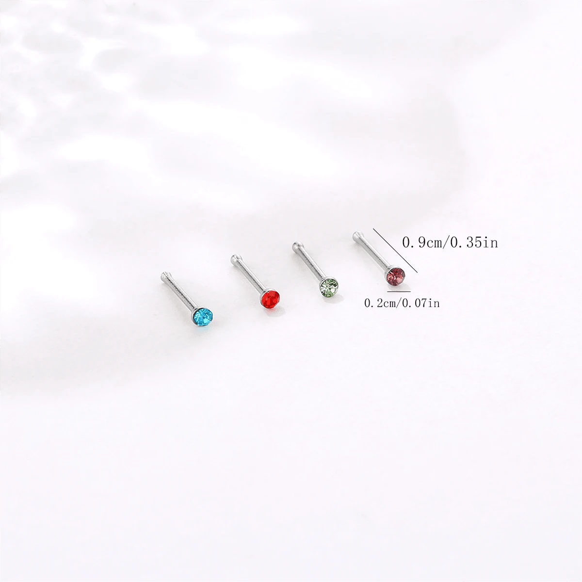 24pcs/set Random Rhinestone Decor Nose Ring | SHEIN USA