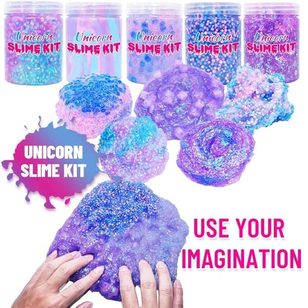 Unicorn Slime Kit for Girls 4-12,Supplies Makes Butter Slime,Candy ...