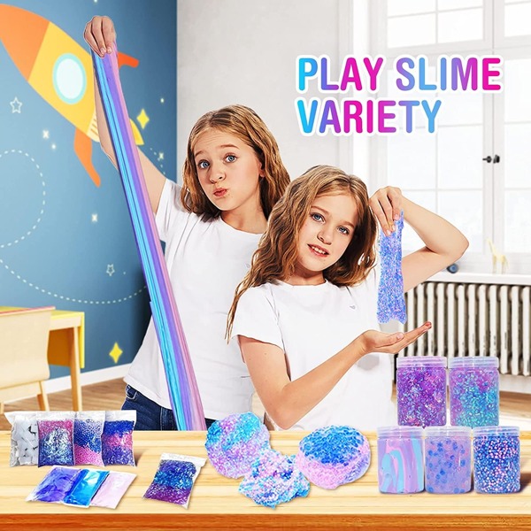 Unicorn Slime Kit for Girls 4-12,Supplies Makes Butter Slime,Candy ...