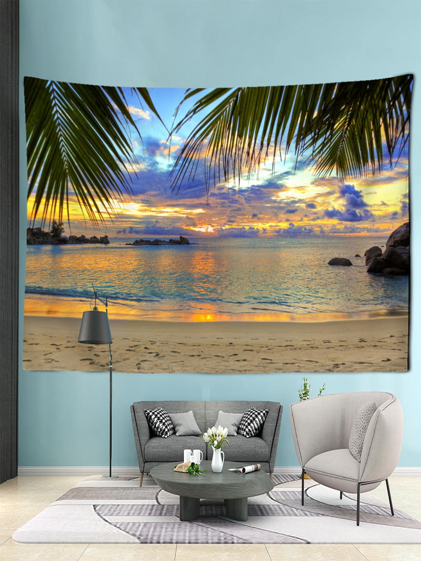 Beach Print Tapestry | SHEIN USA