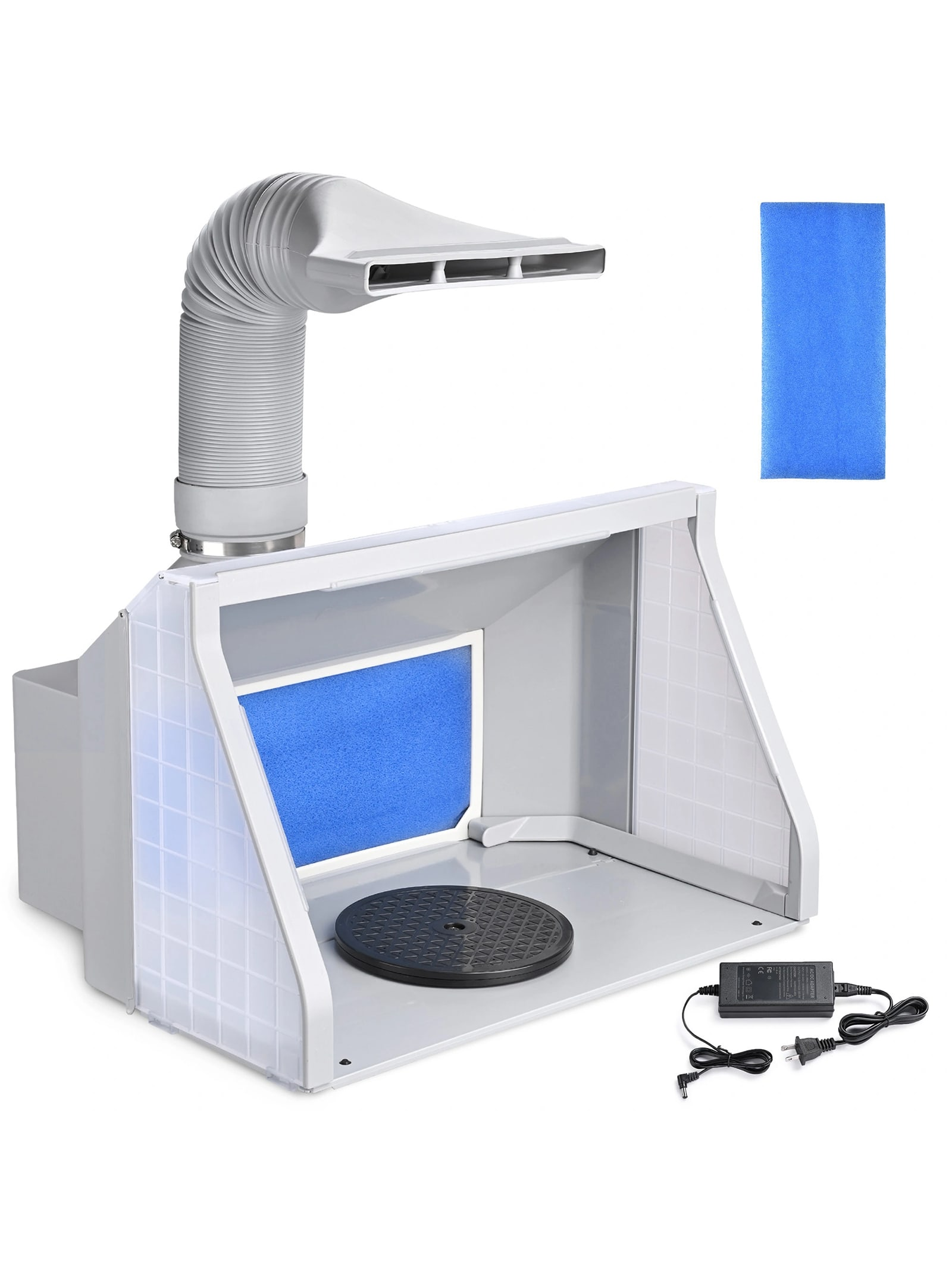 Dual Fan Spray Booth, Portable Airbrush Paint Spray Booth Kit with 3 ...