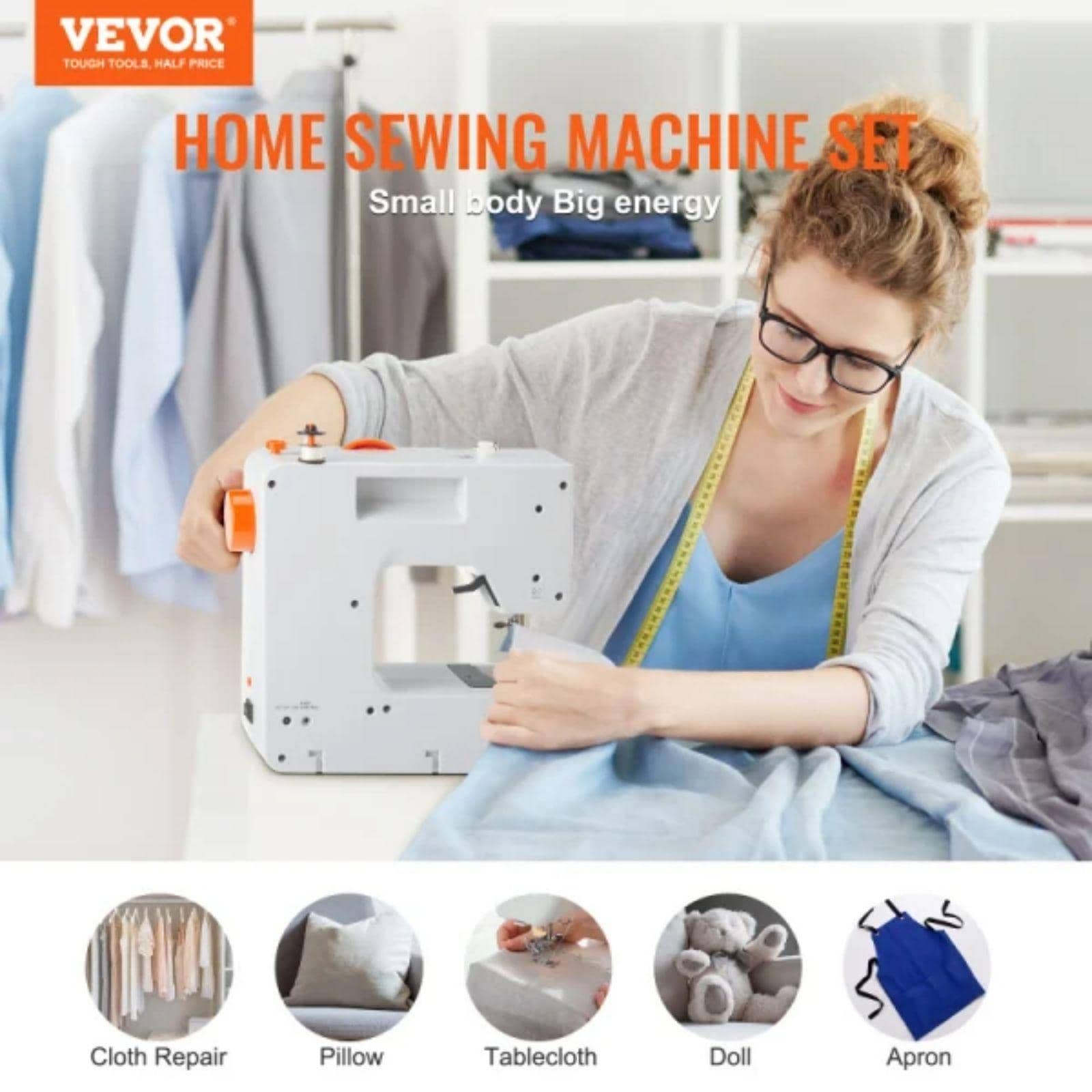 Sewing Machine, Portable Sewing Machine for Beginners with 38 Built-in ...