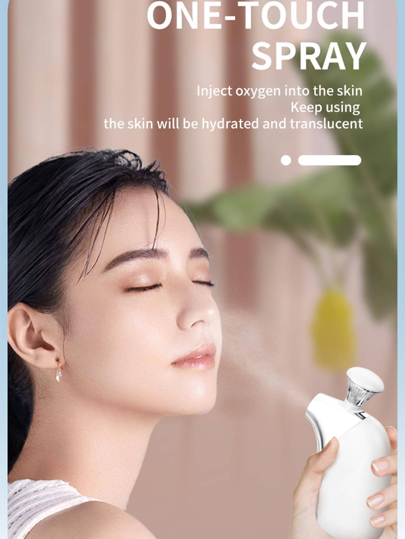 Nano Spray Oxygen Injector Airbrush 140 KA High Pressure Mist Sprayer Water Jet Facial Cleansing ...