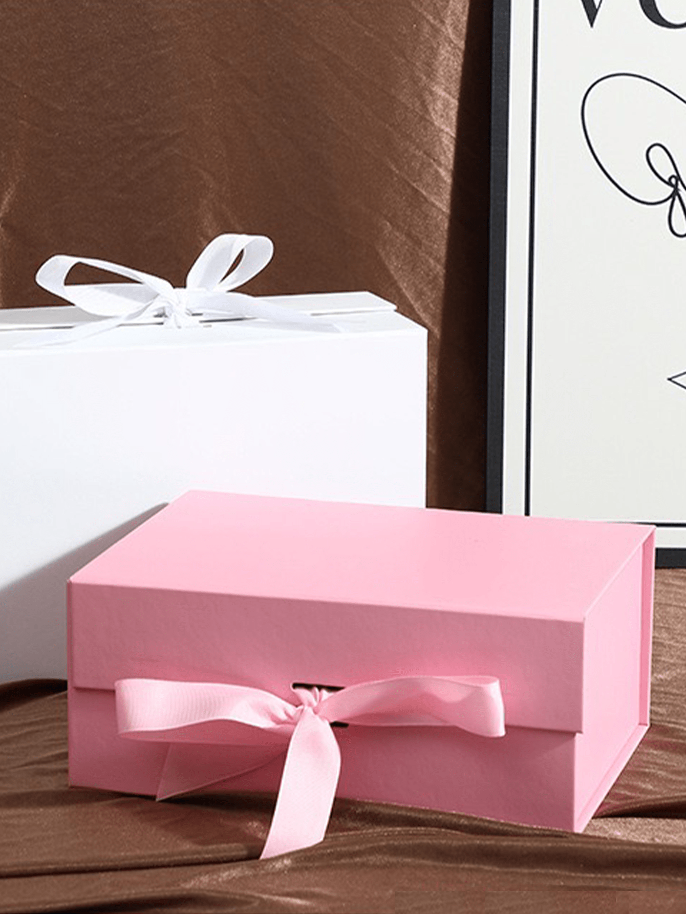 1pc Bow Decor Solid Color Gift Box | SHEIN USA